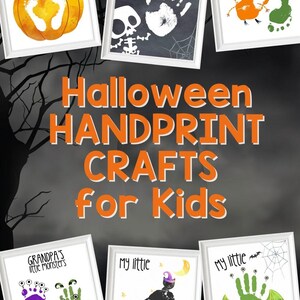 Monster Halloween Handprint Craft, DIY Craft for Kids Art, Halloween ...