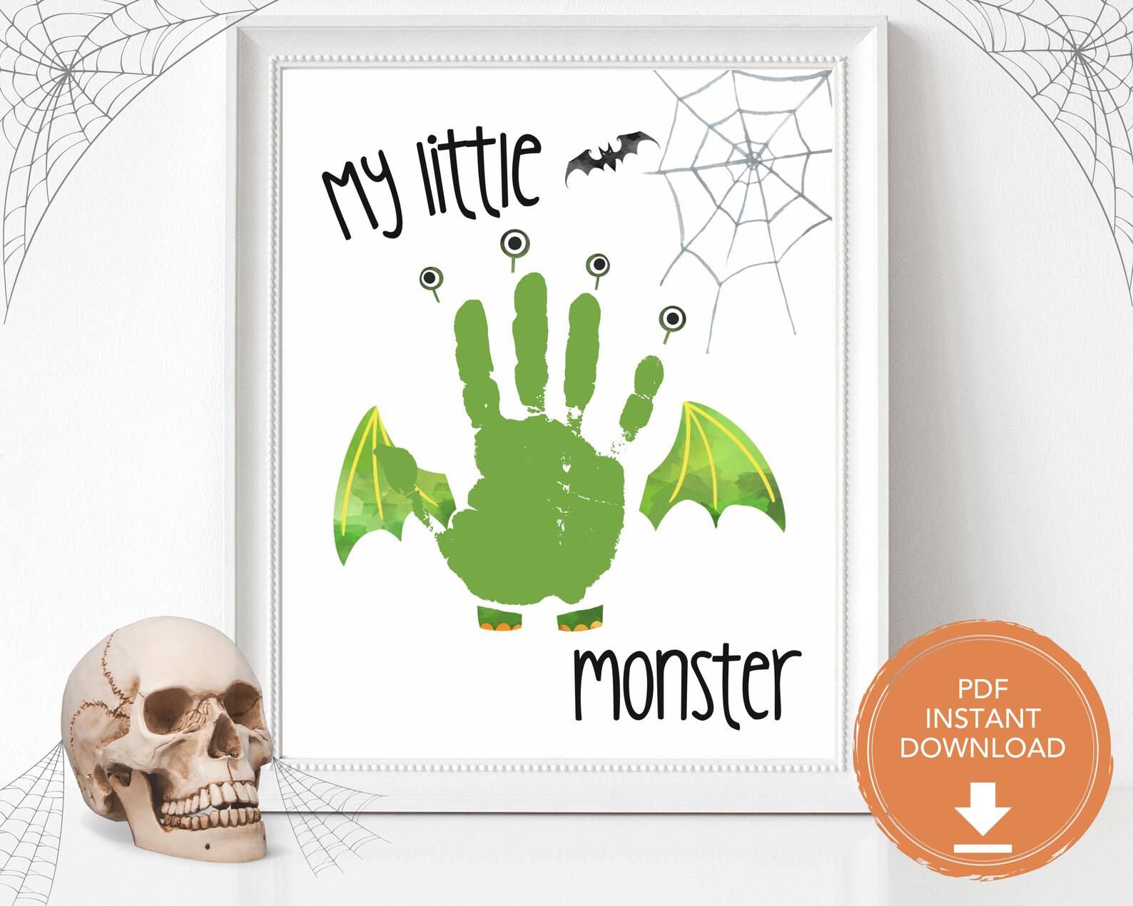 Monster Halloween Handprint Craft DIY Craft for Kids Art - Etsy