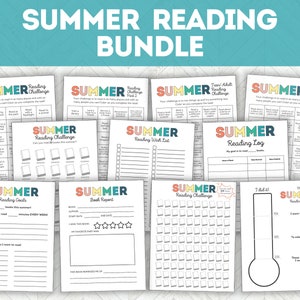 Summer Reading Challenge Printable Teen Adult or Kids - Etsy