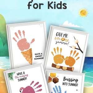 Smore Handprint Art, Summer Handprint Art, Printable Handprint Craft ...
