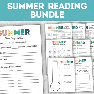 Summer Reading Challenge Printable Teen Adult or Kids | Etsy