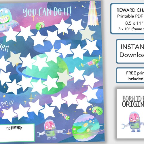 Beetles Reward Chart for Kids Behavior Chart Printable Chore - Etsy