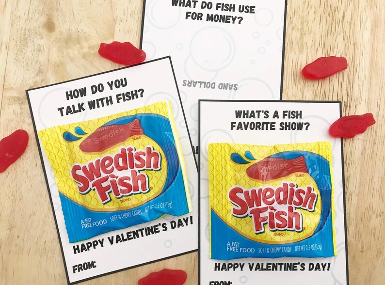 Gummy Candy Joke Valentine Cards for Kids, Valentine Printable Kids ...