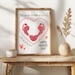 Mothers Day Footprint Craft, Heart My First Mothers Day Baby Footprint ...