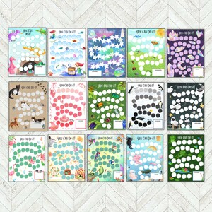 Big Bundle Kids Reward Chart Printable, Sticker Chart for Kids ...