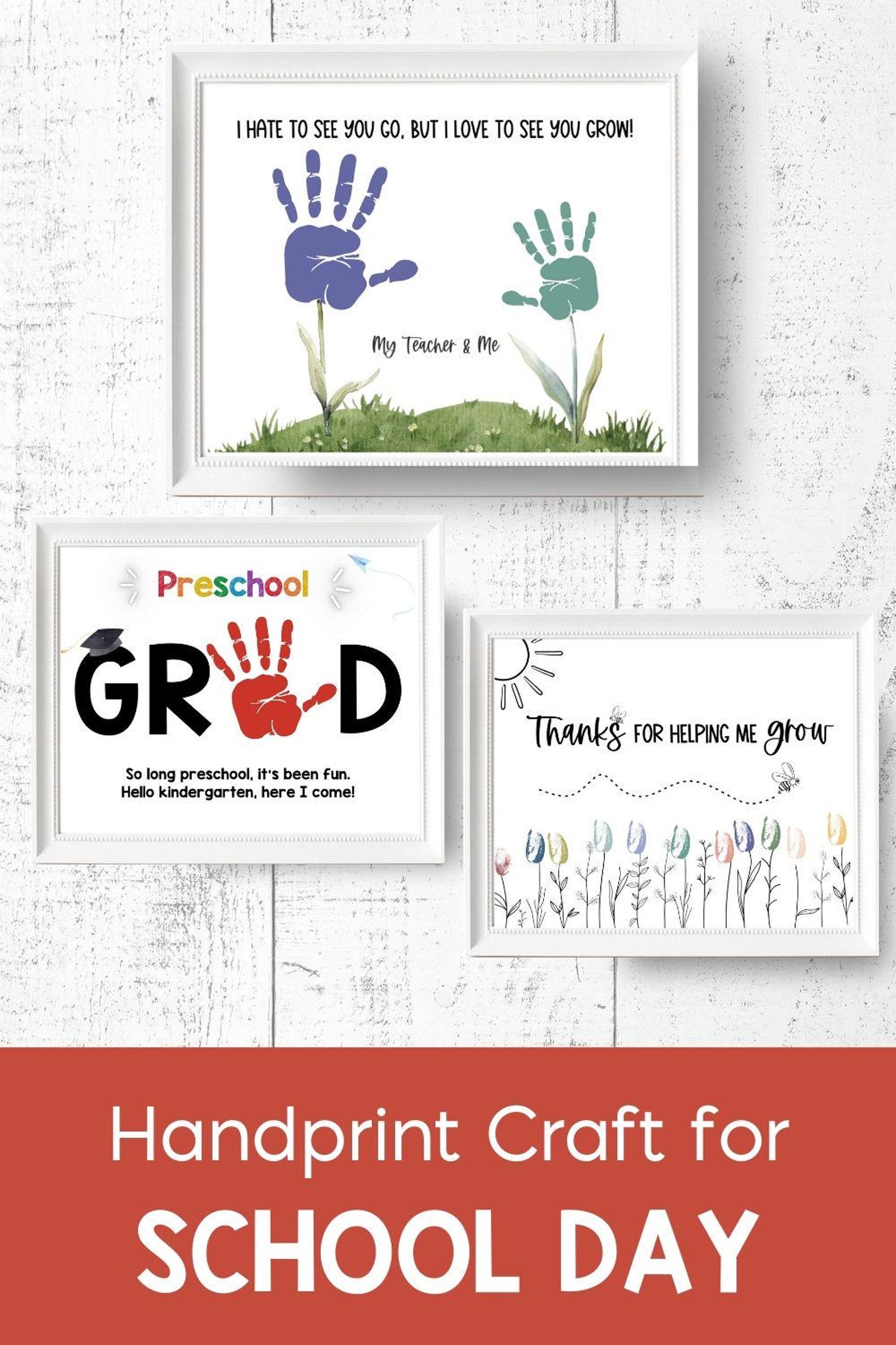 My Teacher and Me, End of School Year Activities, DIY Personalized Gift ...