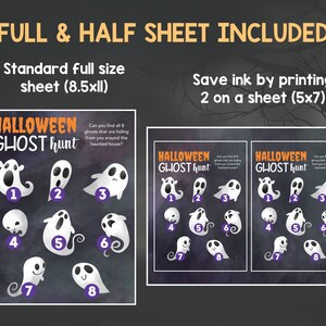 Ghost Hunt Halloween Party Game for Kids, Halloween Scavenger Hunt ...