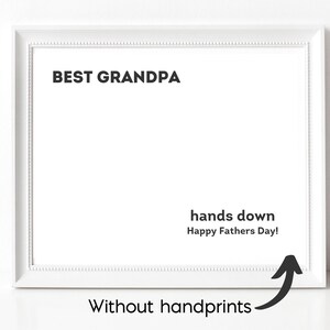 Grandpa Fathers Day Handprint Printable, Grandpa Gift From Grandkids ...