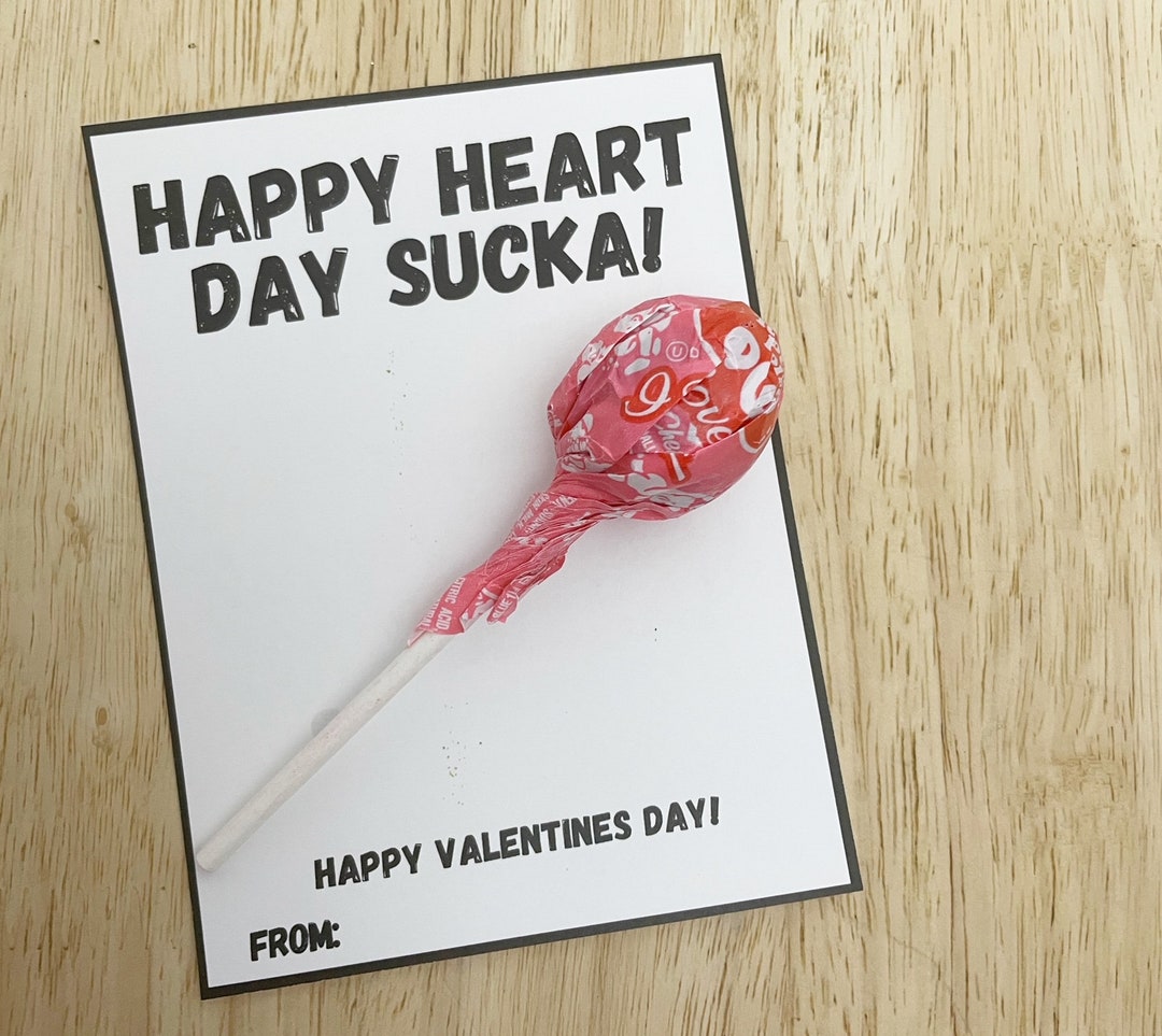 Sucker Funny Valentine Cards for Kids, Valentine Printable Kids ...