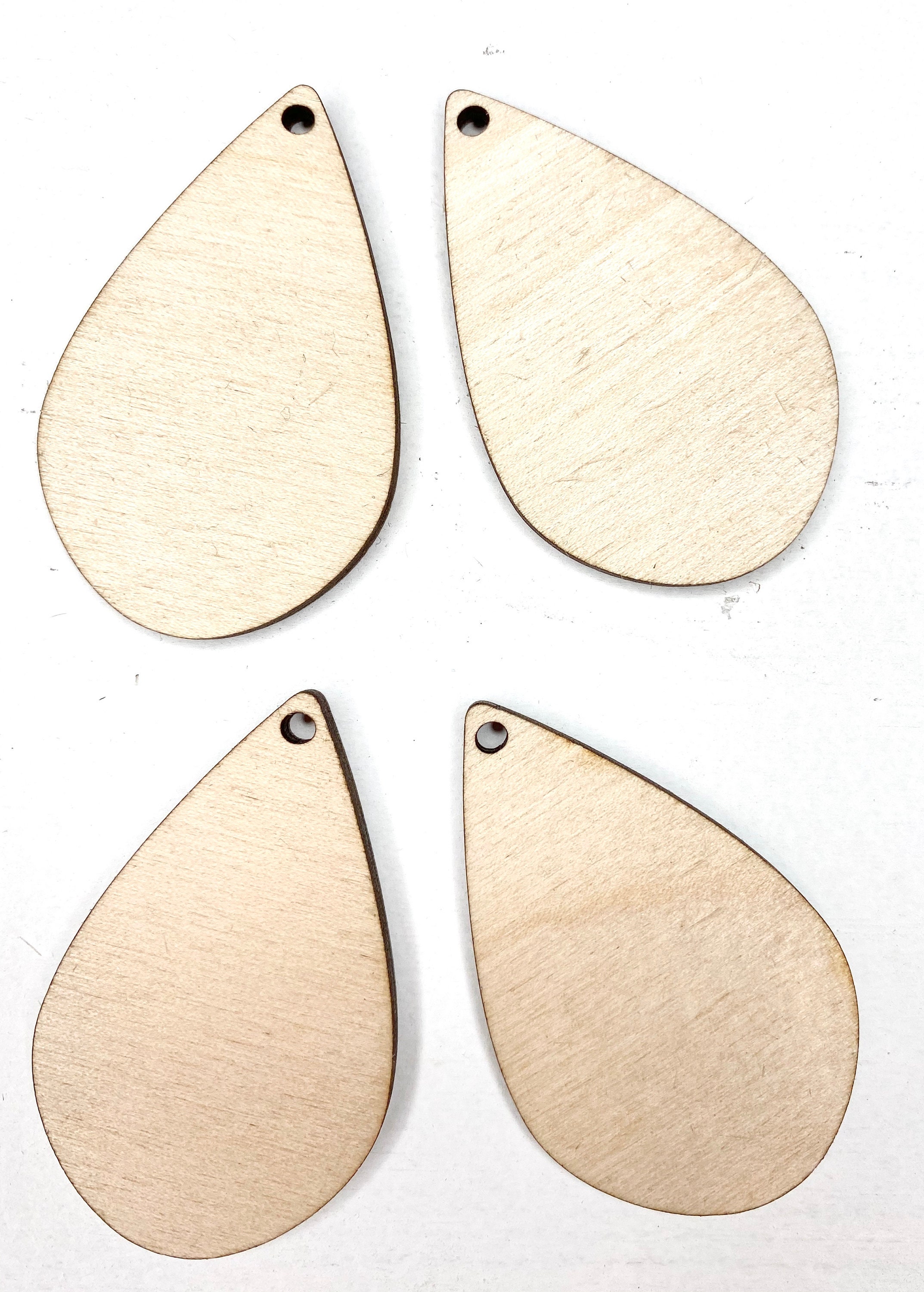 Wood Earring Blanks DIY Painted Earrings Wood Teardrop - Etsy