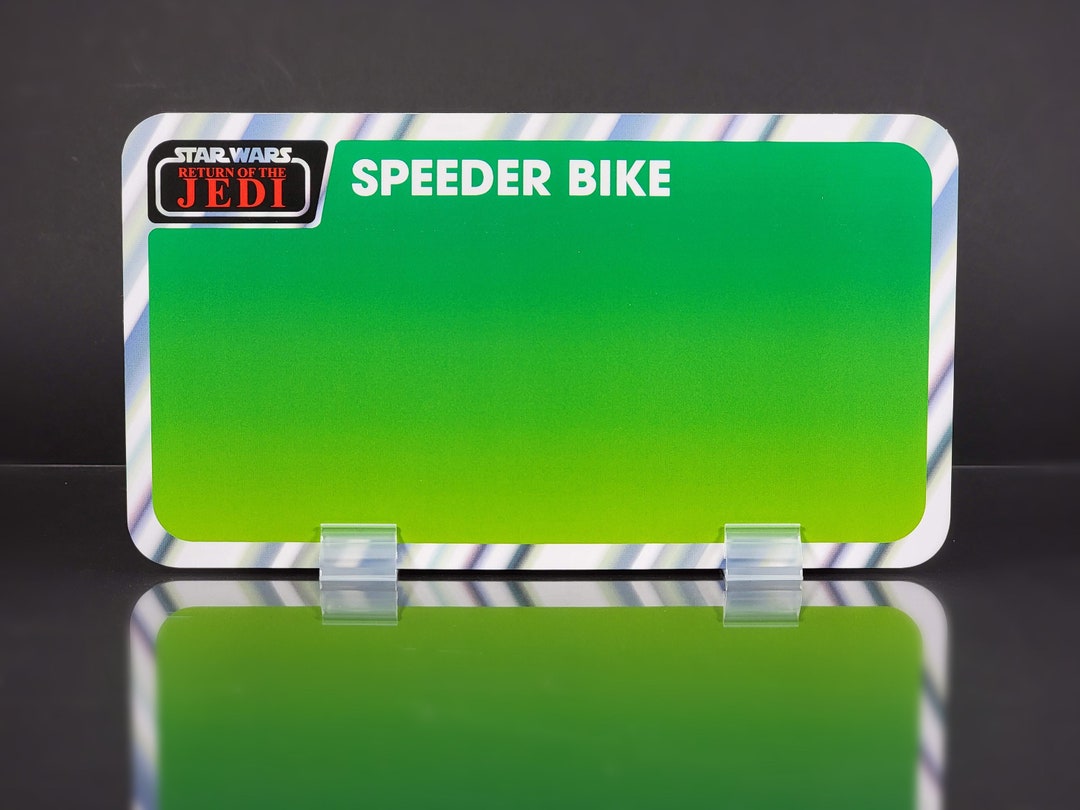 Speeder Bike - Star Wars Action Figure Display Card Backs - Etsy