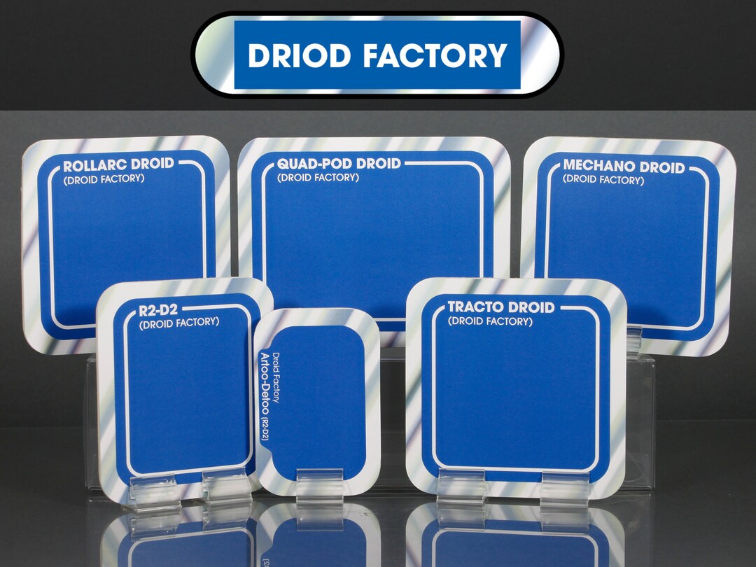 Droid Factory - Vintage Star Wars Action Figure Display Card Backs - Etsy