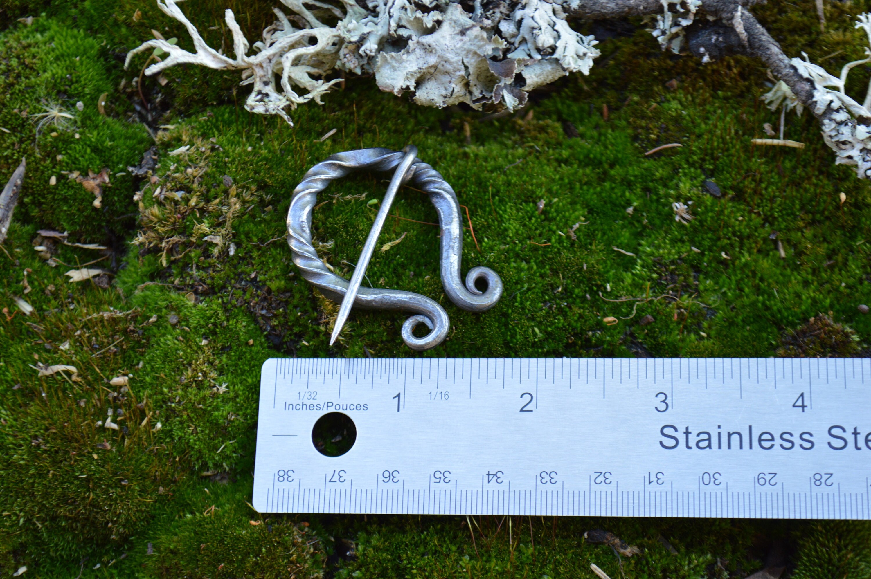 Viking Cloak Pin Blacksmith Made Iron Cloak Pin Hand | Etsy