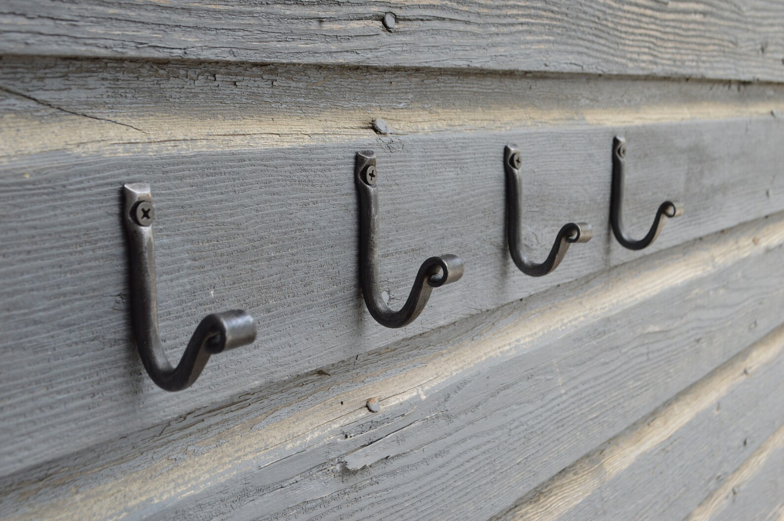 Wrought Iron Wall Hooks Blacksmith Made Housewarming Gift | Etsy