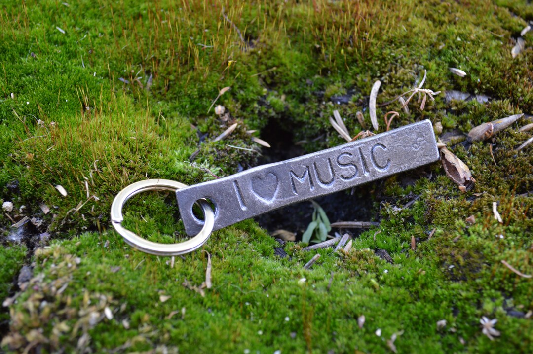 Iron Anniversary Gift, Hand Forged Key Chain, Blacksmith Made ...