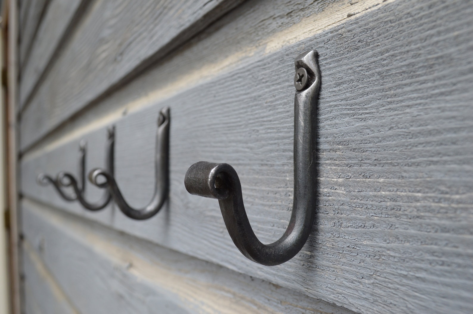 Wrought Iron Wall Hooks Blacksmith Made Housewarming Gift | Etsy