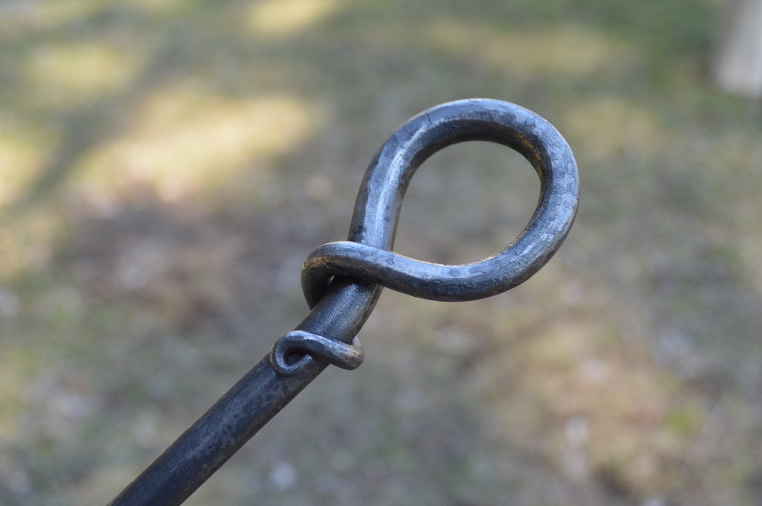 Fire Poker, Blacksmith Made, Camping Gear, Wrought Iron Poker ...