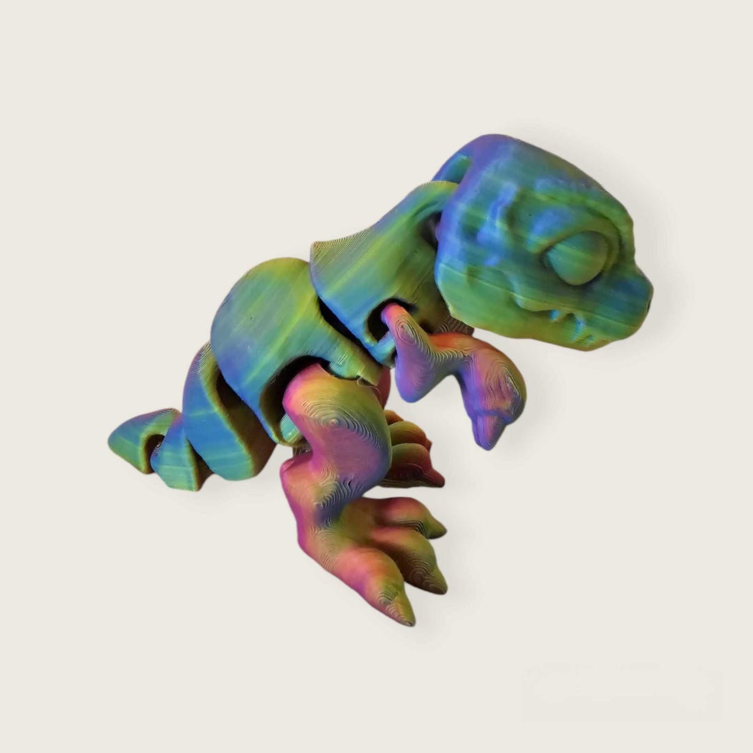 Adorable 3D Printed Baby T-rex by Cinderwing | Articulated Dinosaur ...