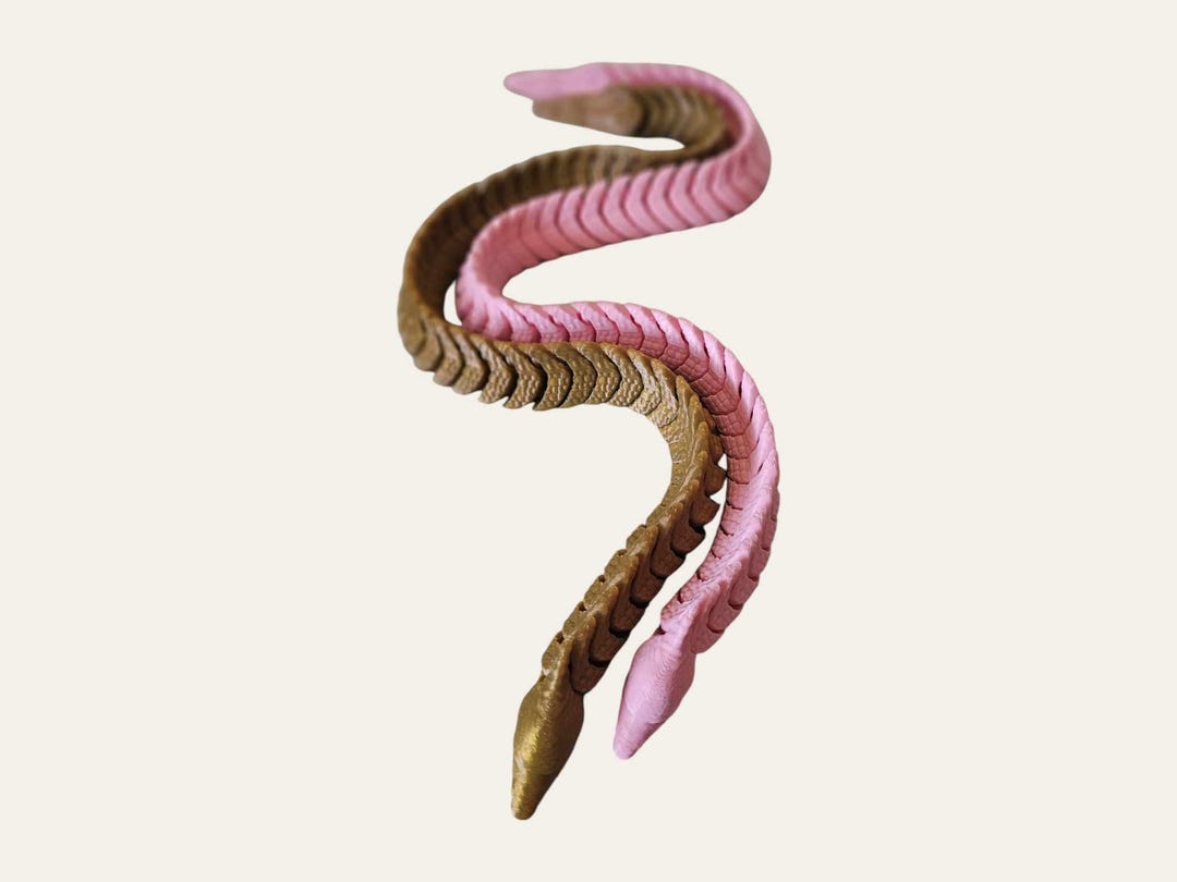 Unique 3D Printed Eel by Hex3d | Articulated Ocean-inspired Decor - Etsy