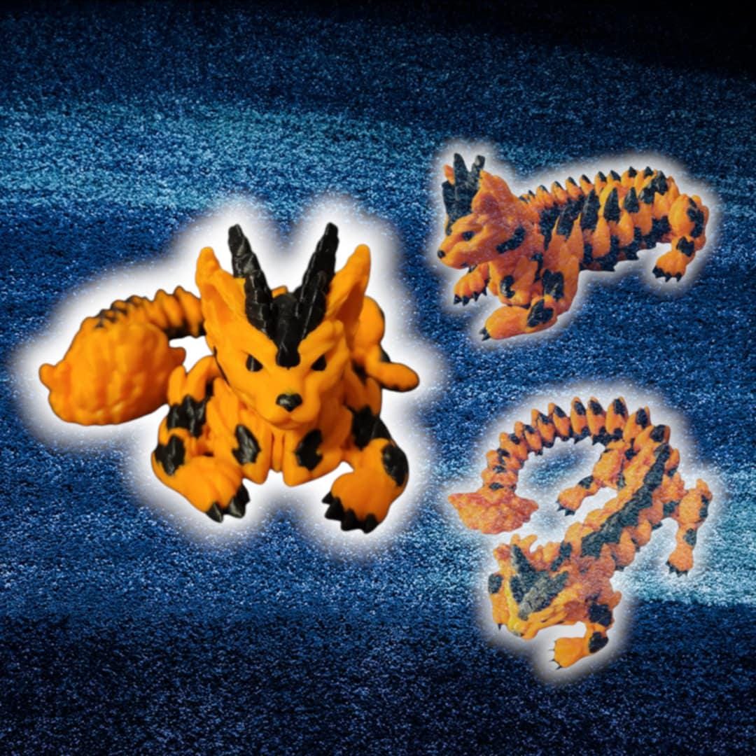 Cat Dragon by Cinderwing | 3D Printed Fantasy Feline Fusion - Etsy