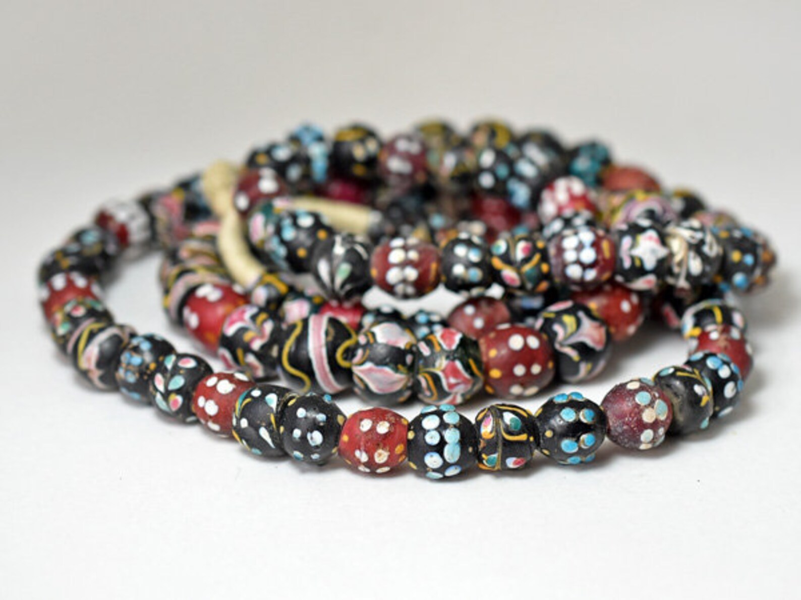 Long Strand of Antique Venetien Venice Fancy Mixture Beadfree - Etsy