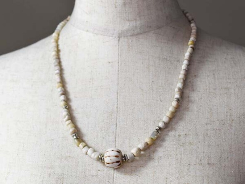 Ancient Shell Beads Necklace【free Shipping】【mb16043】 - Etsy