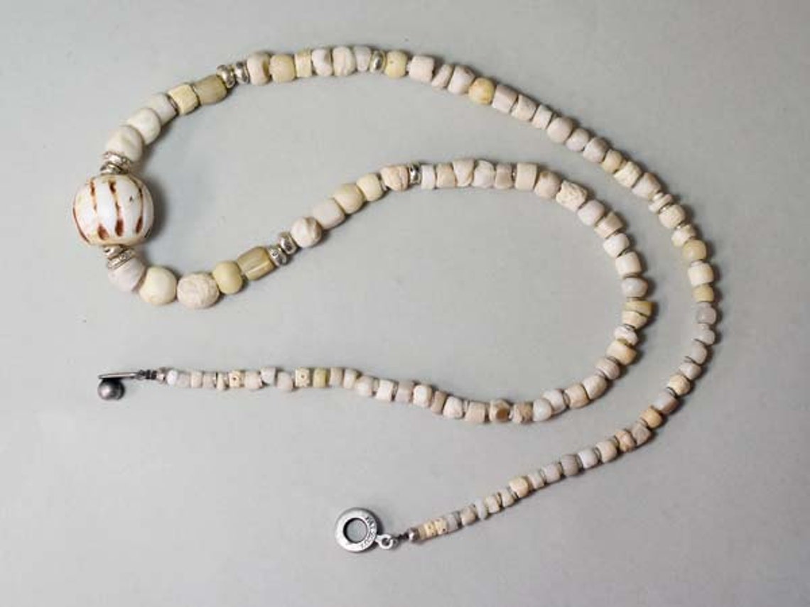 Ancient Shell Beads Necklace【free Shipping】【mb16043】 - Etsy