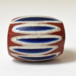 Old Venetian 7 Layers Large-medium Size Blue Chevron Beads 【free ...