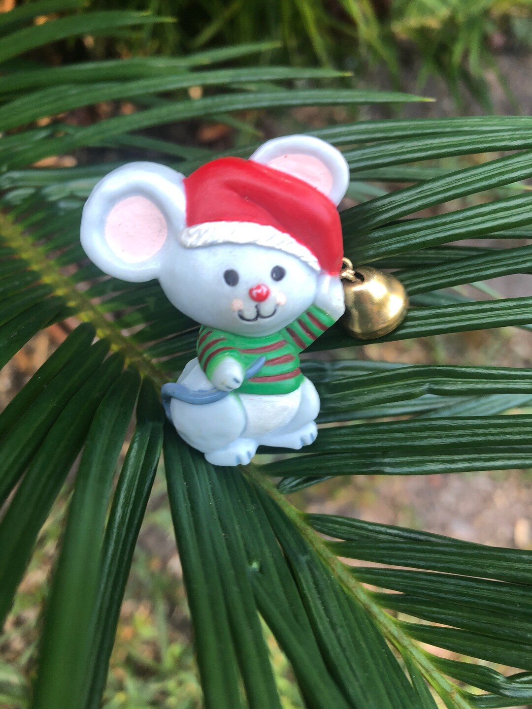 Whimsical Vintage Hallmark Mouse With Bell Christmas Holiday Pin ...