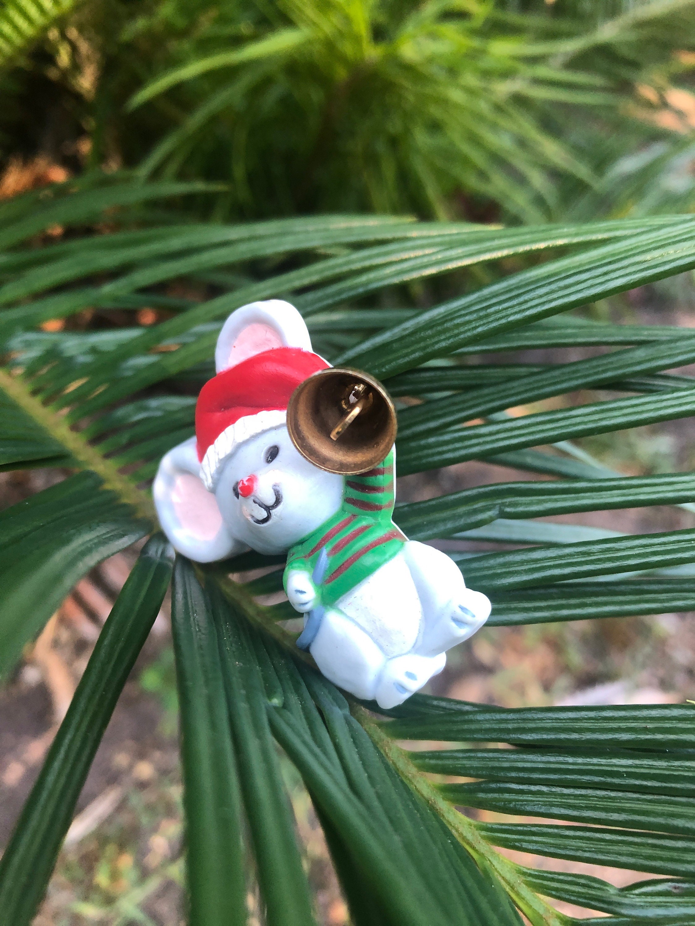 Whimsical Vintage Hallmark Mouse With Bell Christmas Holiday Pin ...