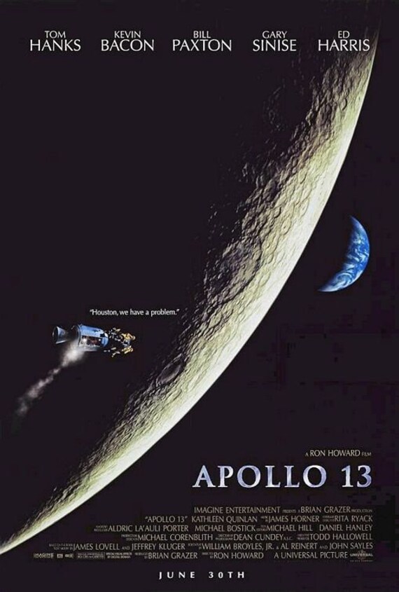 Apollo 13 11.5x17 Inch Movie POSTER - Etsy