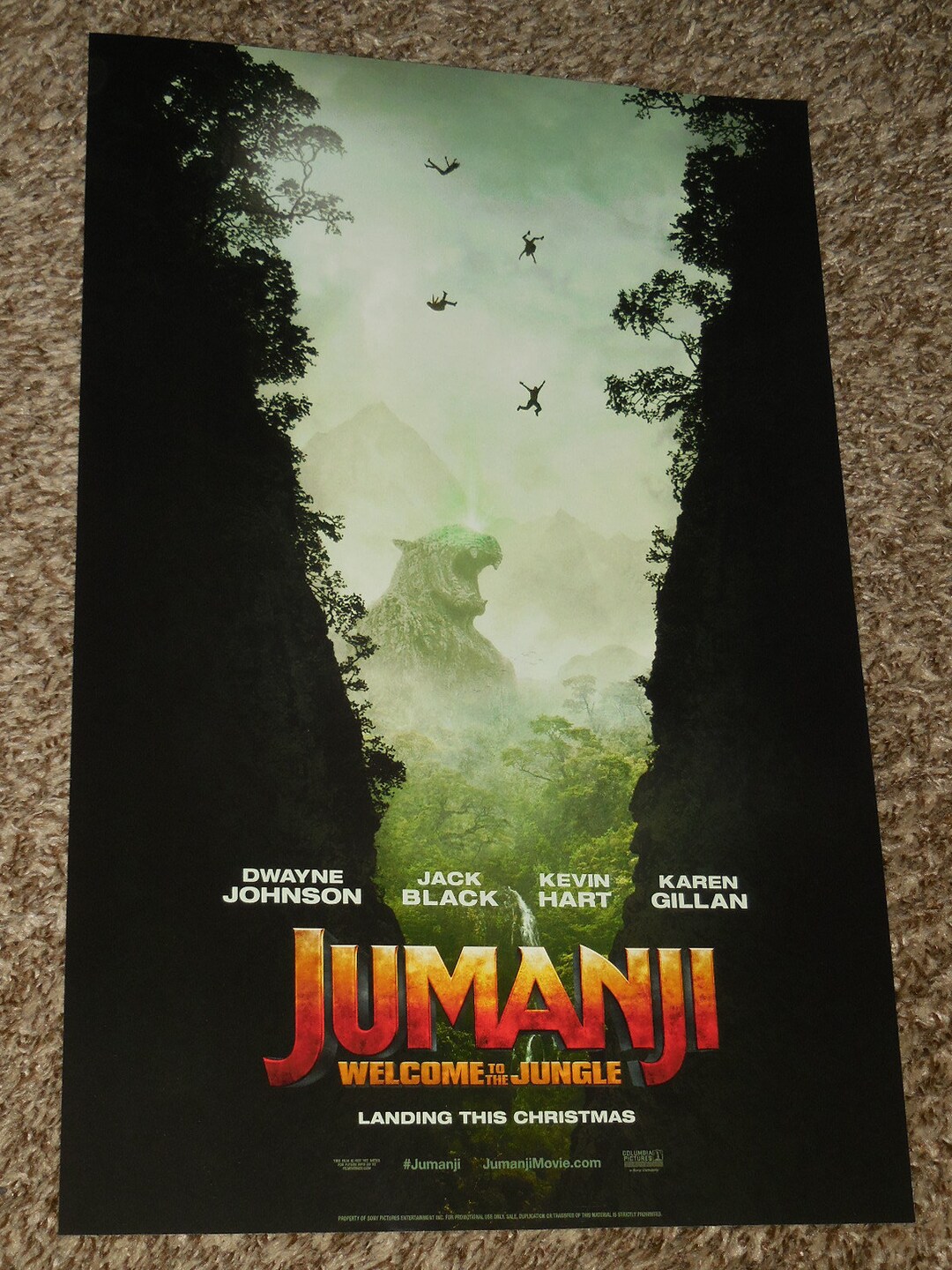 Jumanji Welcome to the Jungle 11x17 Inch Movie POSTER - Etsy
