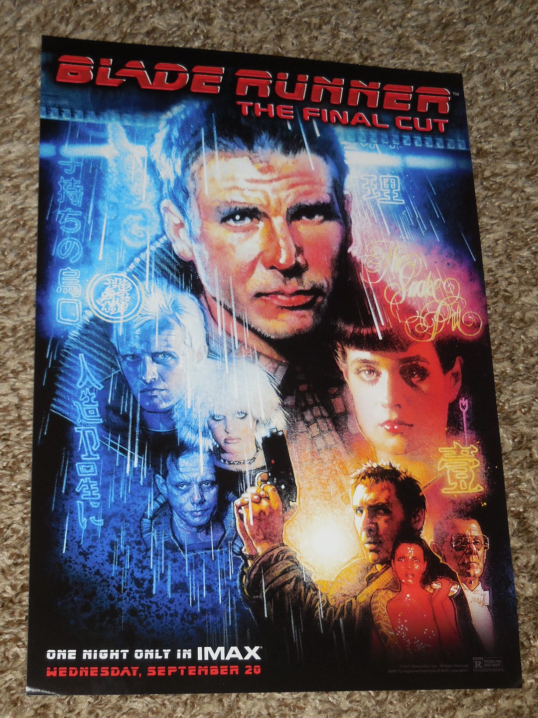 Blade Runner the Final Cut "imax" 9x13 Inch Movie POSTER - Etsy