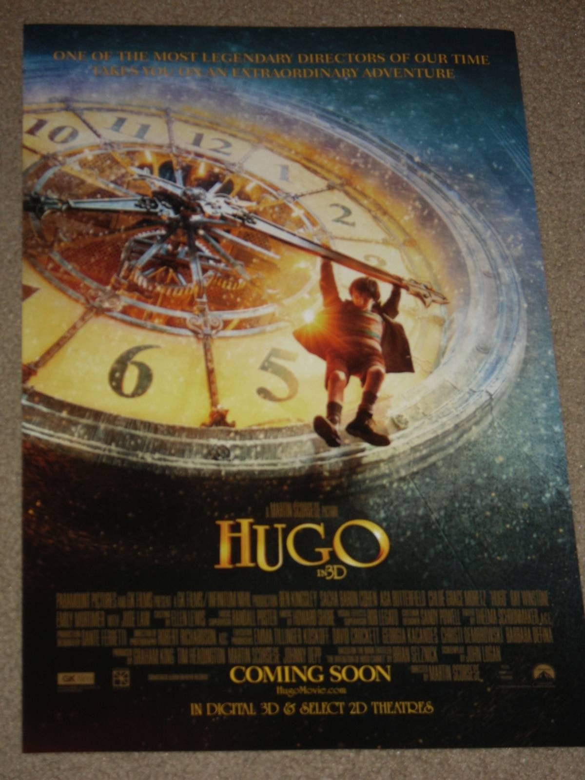 Hugo 11x17 Inch Movie POSTER - Etsy