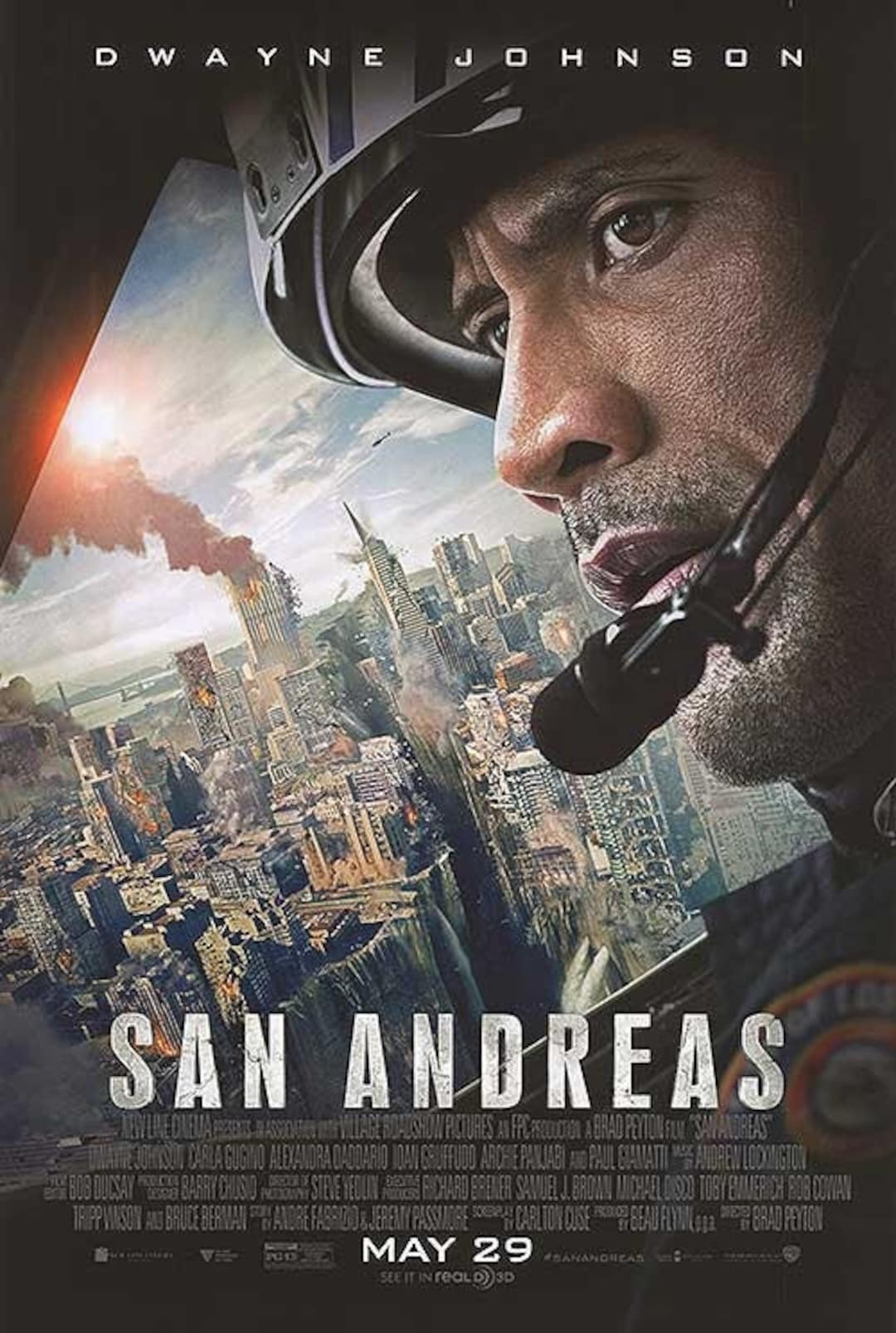 San Andreas "b" 11.5x17 Inch Movie POSTER - Etsy