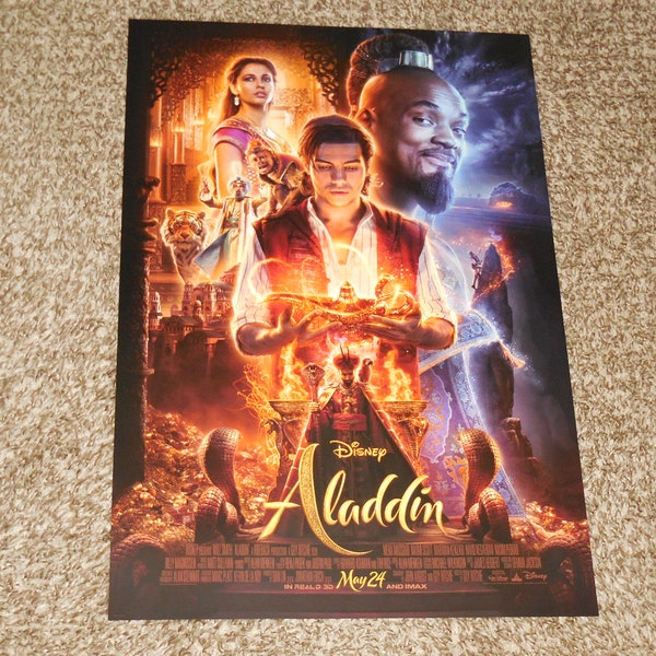 Aladdin Movie Poster - Etsy