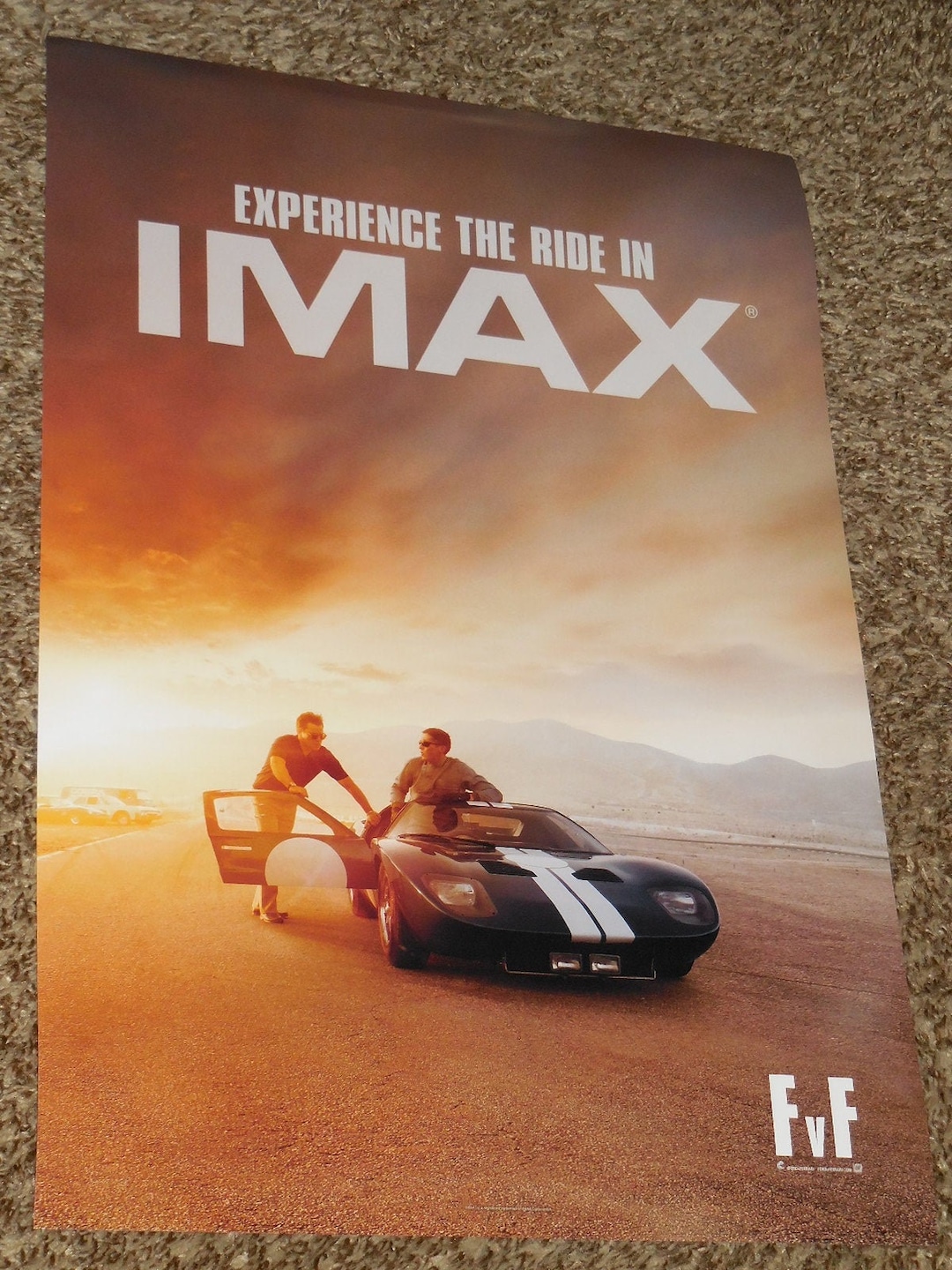 Ford V Ferrari IMAX 13x19 Inch Movie POSTER Vs - Etsy