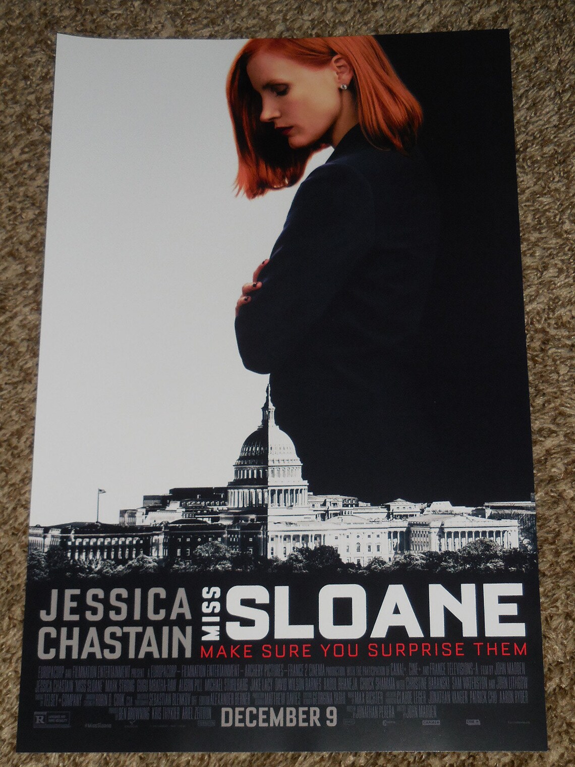Miss Sloane 11x17 Inch Movie POSTER - Etsy