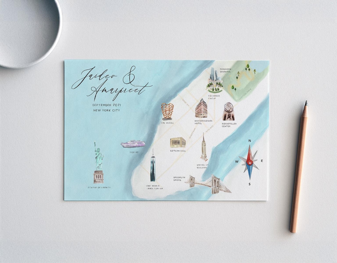 Personalised Venue Map, Custom Watercolor Map, Custom Wedding Map ...