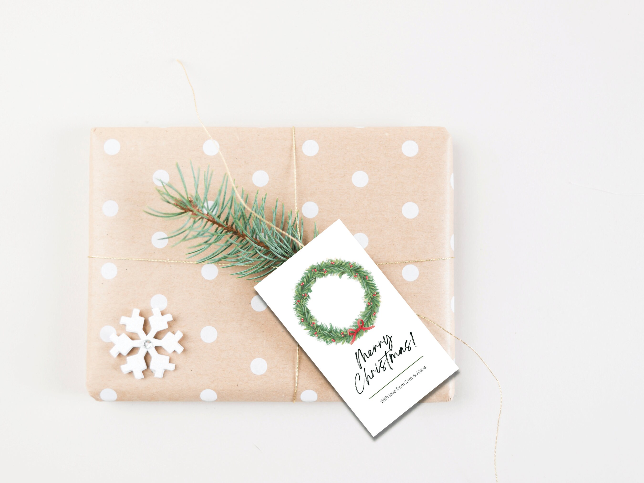 Boho Christmas Gift Tags Gold Christmas Gift Tags Printable Christmas ...