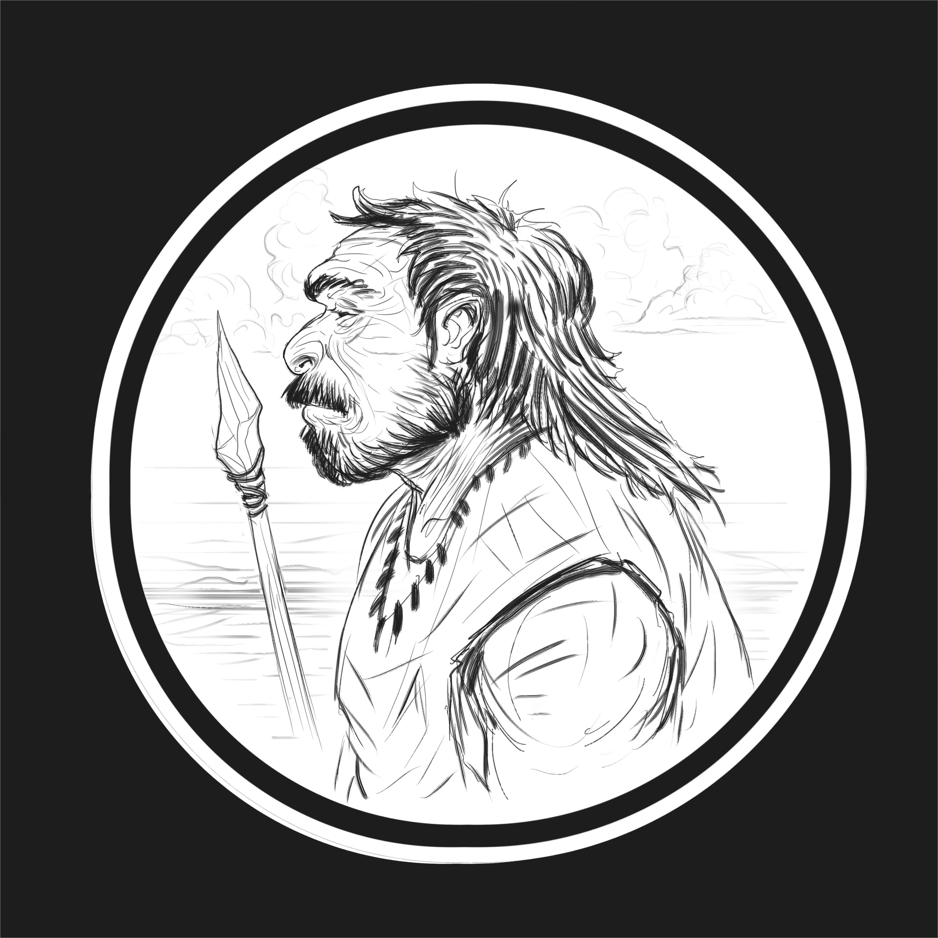 Neanderthal Prehistoric Caveman Short-sleeve Unisex T-shirt Paleolithic ...