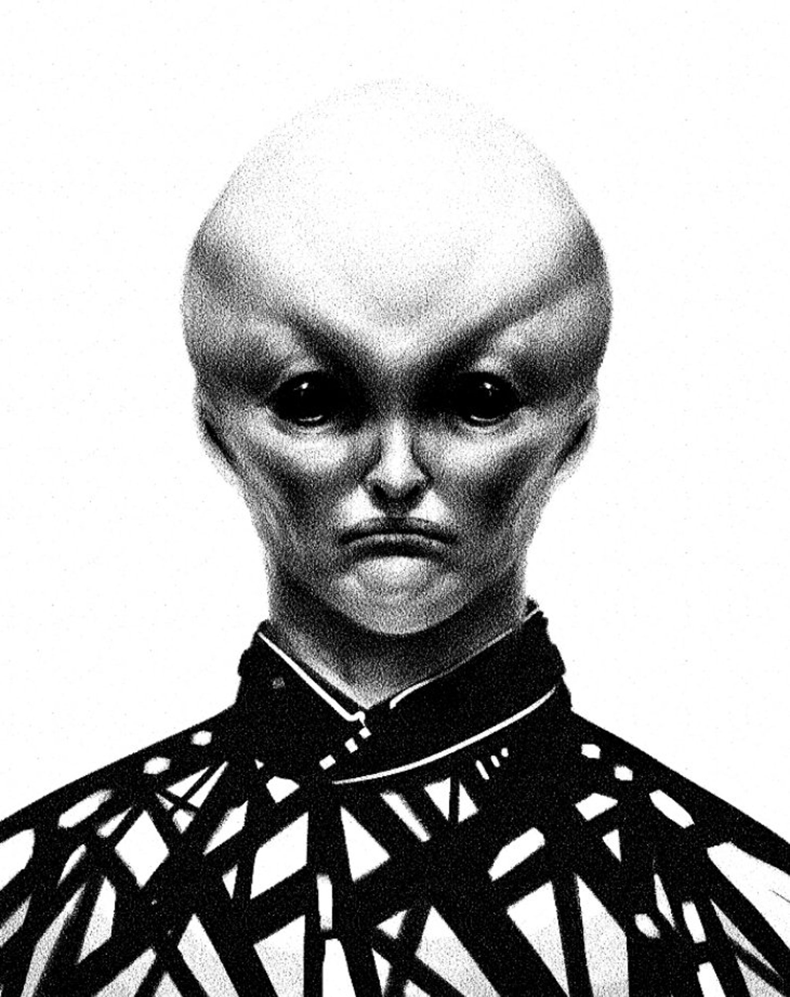 Alien Human Hybrid Portrait Unisex T-shirt Horror Sci-fi Aliens Art ...