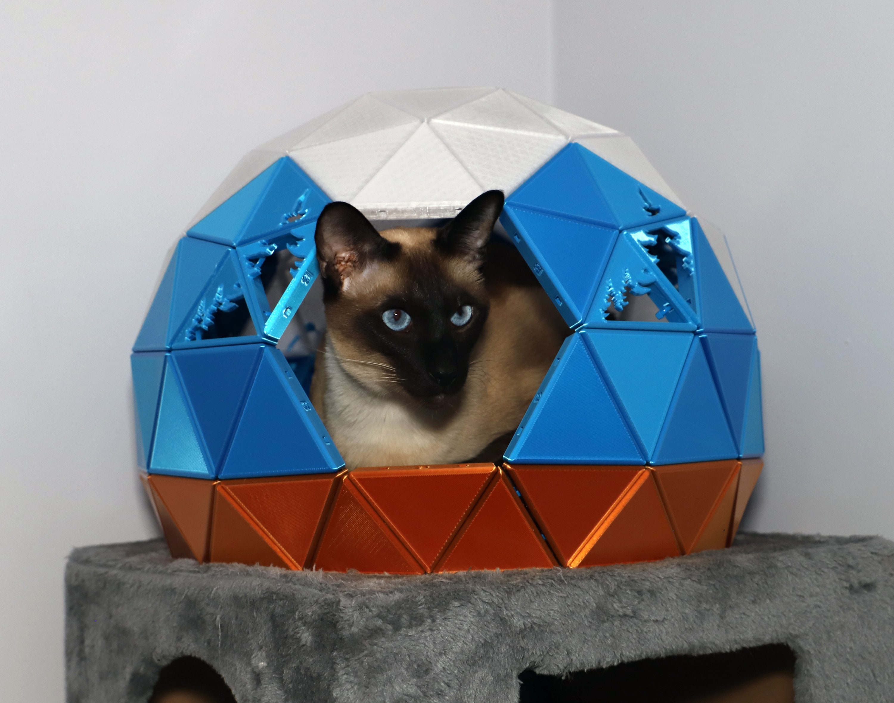 Cat House Cave Iglo Dome Pet Kitten Bed 3D Printed Unique Furniture ...