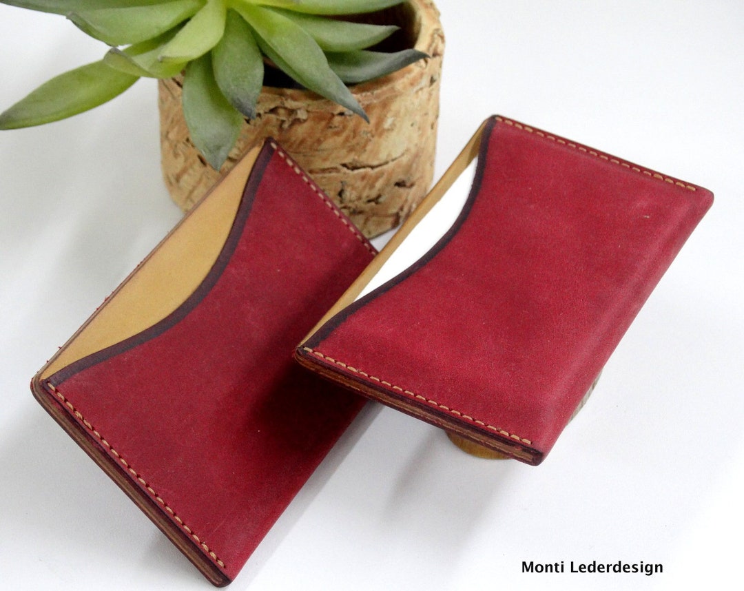 Business Card Case Leather Credit Card Case Business Card - Etsy