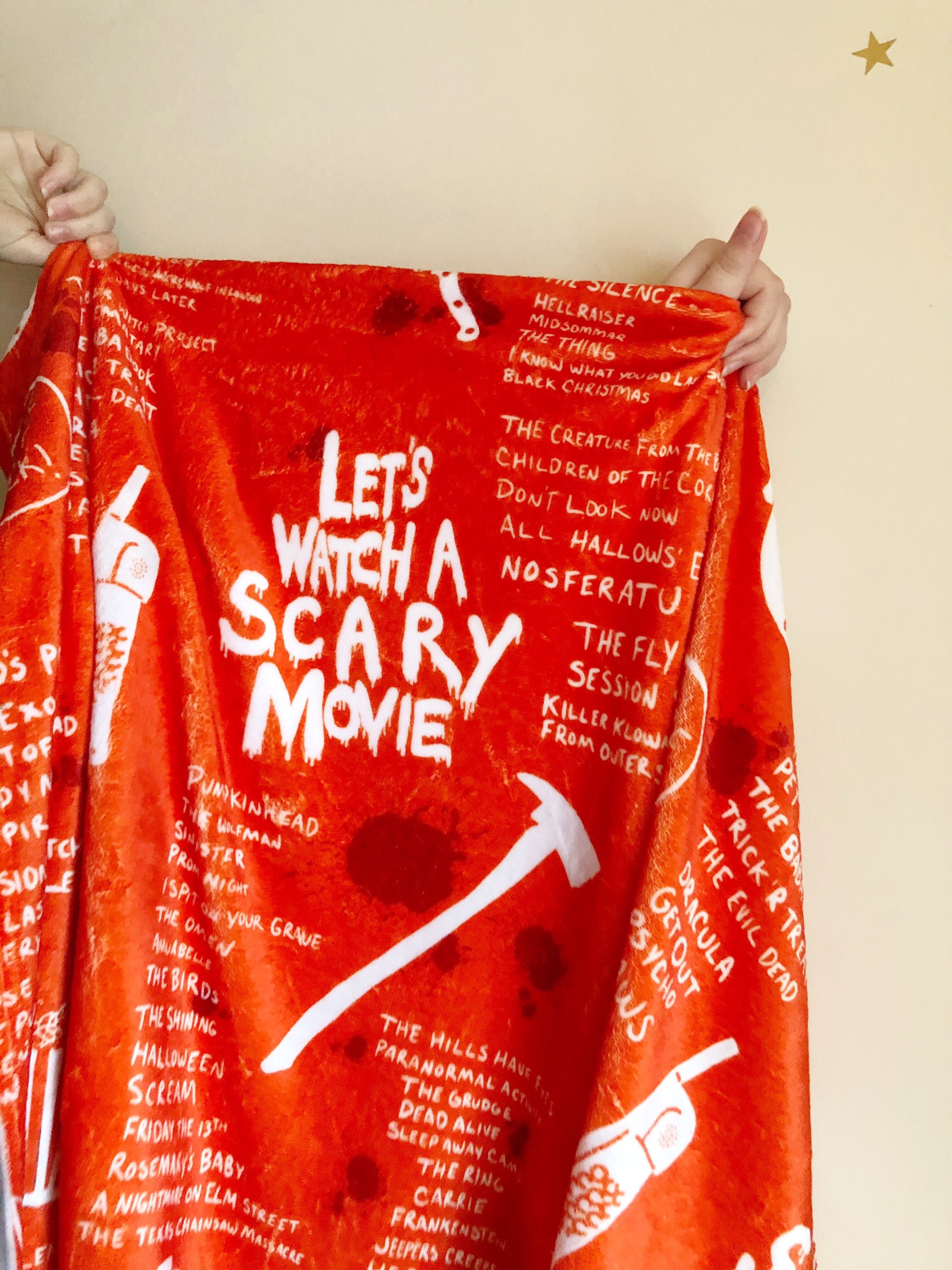 Scary Movie Throw Blanket Movie Night Blanket Gifts for - Etsy