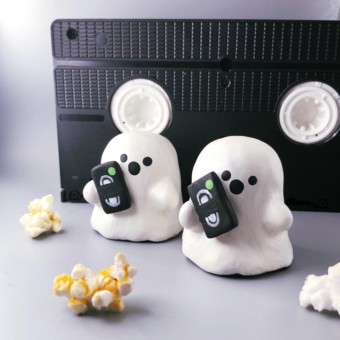 VHS Horror Fan Ghost-polymer Clay Handmade Halloween Sculpture - Etsy