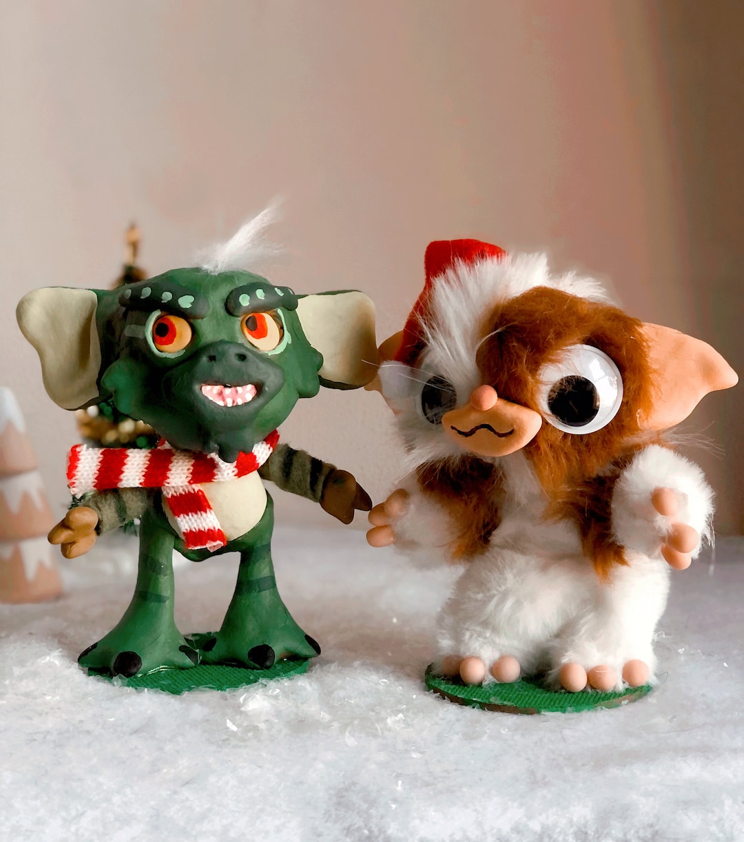 Deluxe Holiday Spike and Gizmo Handmade Doll Set-gift for 80s Kid ...