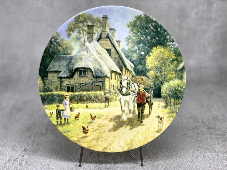 The Charm of an English Village Porcelain Plates Collection by John ...