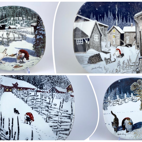 Winter Scene Plate - Etsy