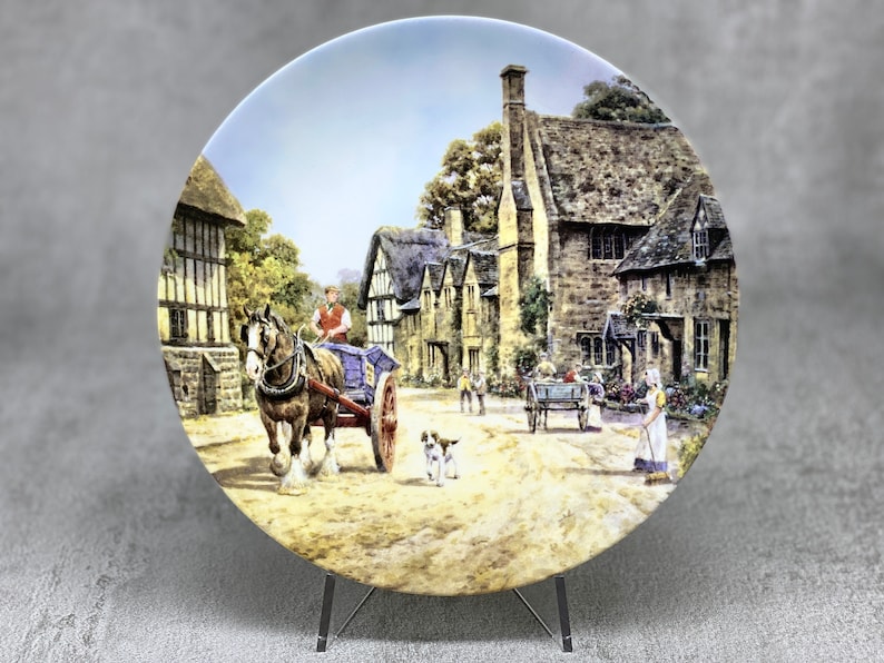 The Charm of an English Village Porcelain Plates Collection by John ...